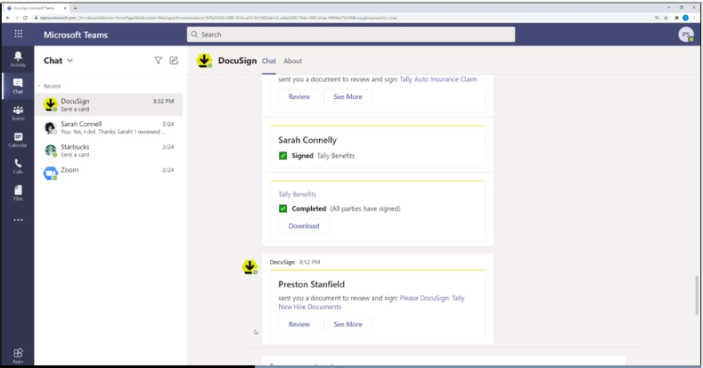 DocuSign Integration with Office 365 - UAE